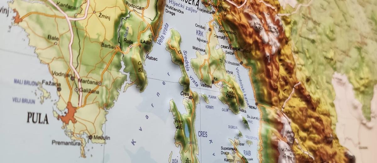 Školske reljefne karte za nastavu geografije - Hercegova Trgovina